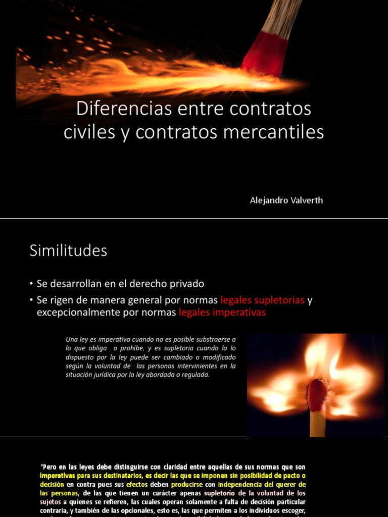 Diferencias Entre Contratos Civiles Y Contratos Mercantiles Gobierno