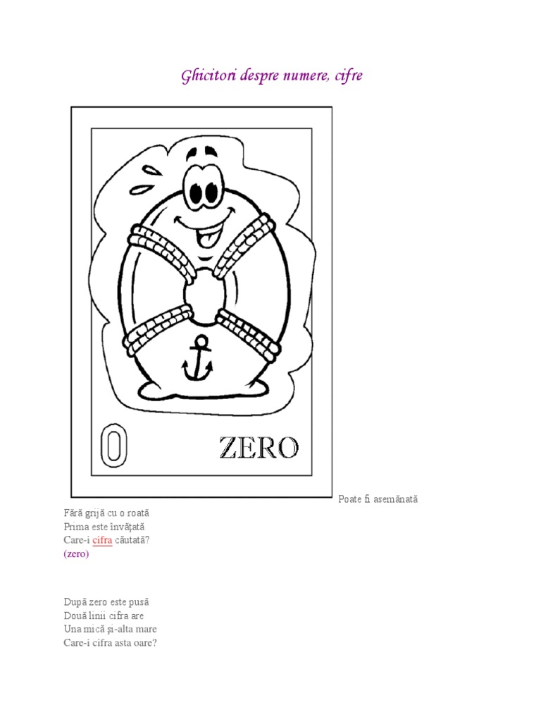 Ghicitori Despre Numere