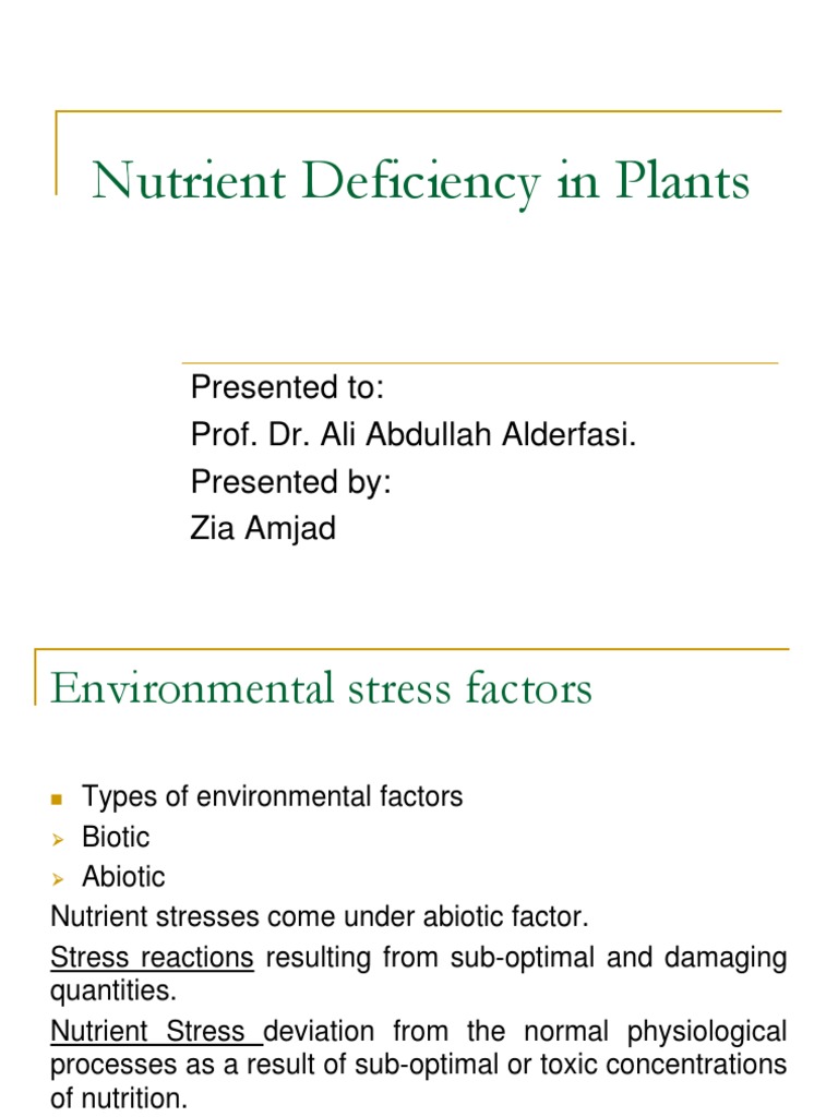 Nutrient Defficiency | PDF | Nutrients | Micronutrient