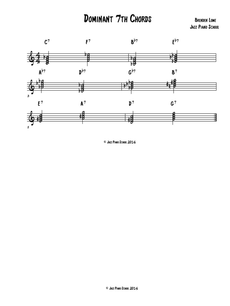 Dominant 7th Chords | PDF