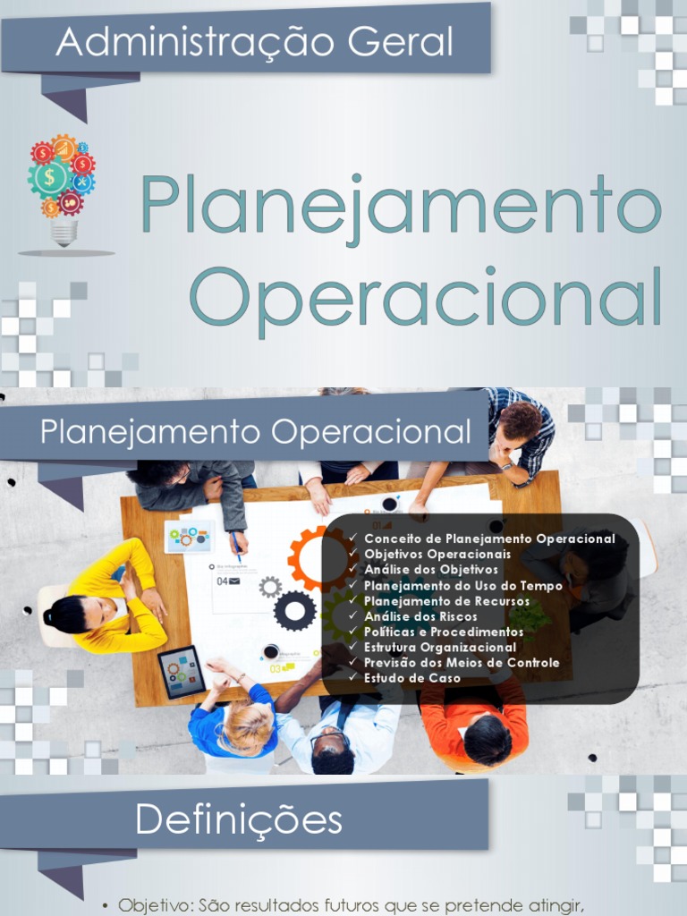 Planejamento Operacional | Planejamento | Planejamento estratégico