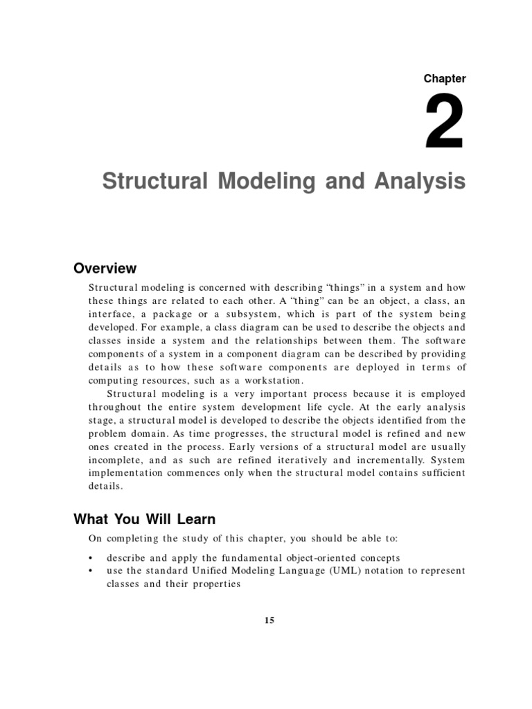 Chapter 2: Structural Modeling and Analysis | PDF | Inheritance (Object ...