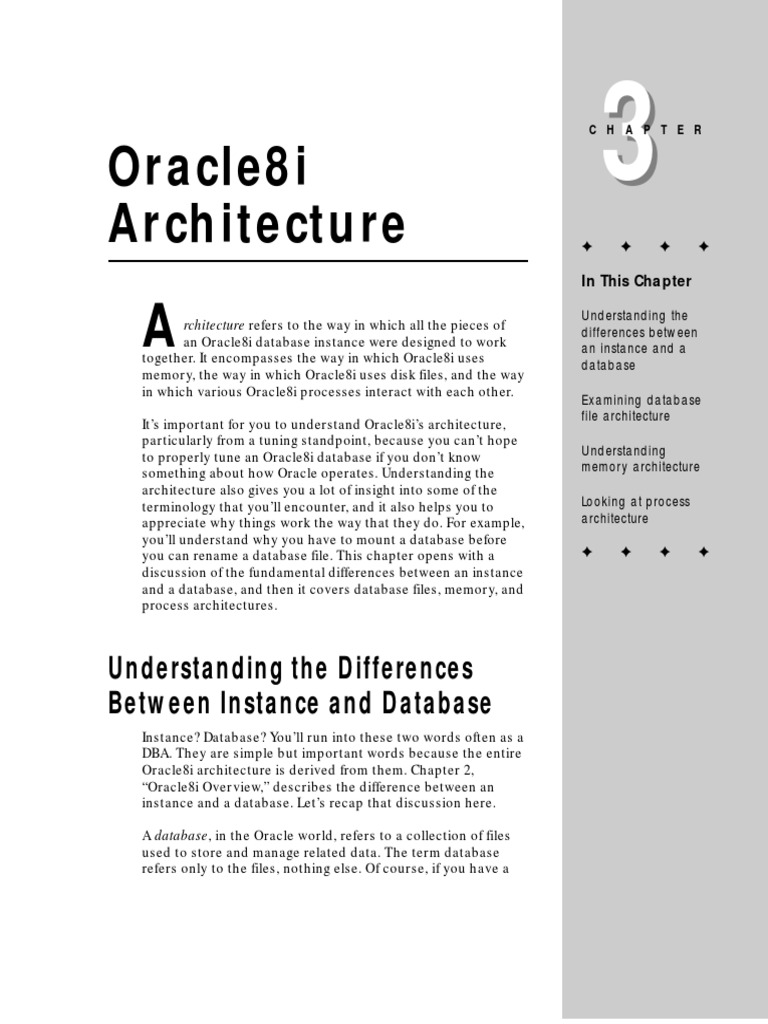 Chapter03 PDF | PDF | Oracle Database | Cache (Computing)