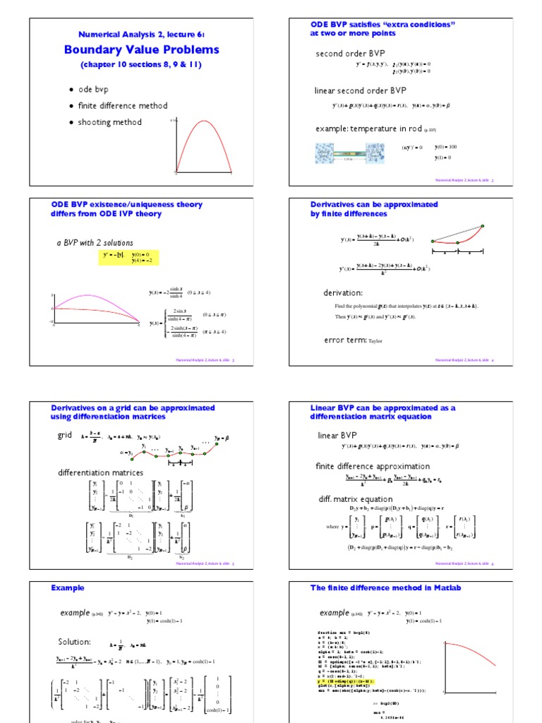 Boundary Value Problems: Second Order BVP | PDF | Numerical Analysis ...