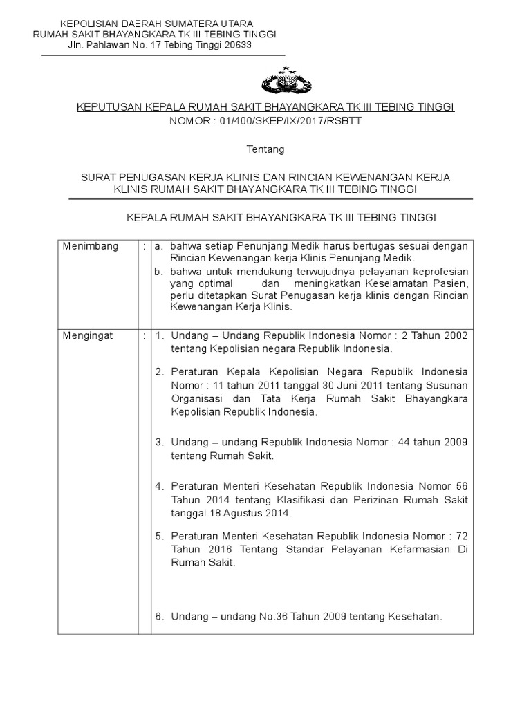 Contoh SK SPK RKK Kiki Risky Andani | PDF