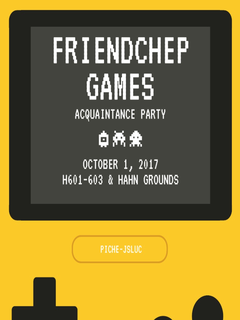 Friendchep Games: Acquaintance Party | PDF