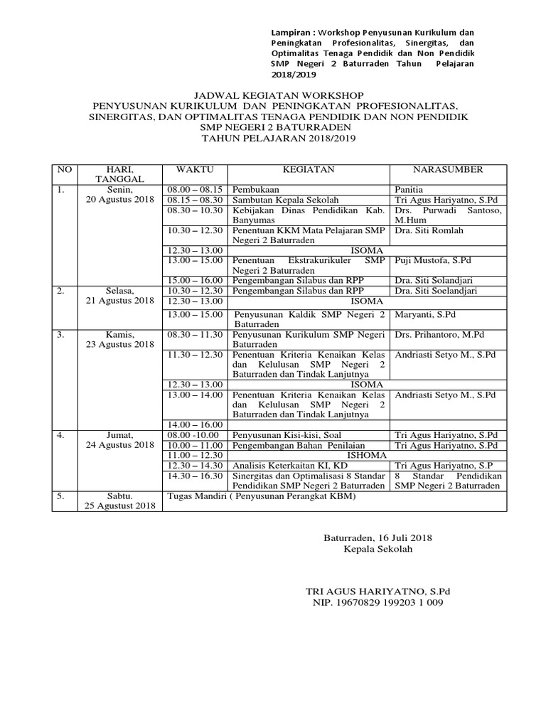 Jadwal Iht | PDF