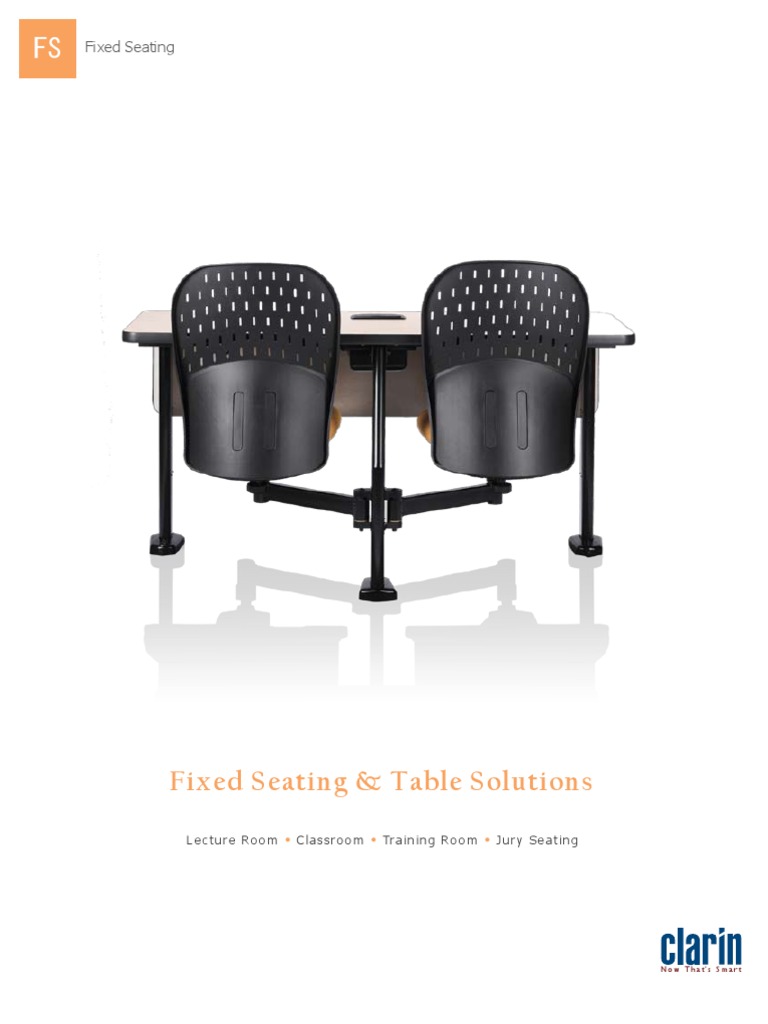 NEW Fixed Seating Brochure | PDF | Upholstery | Chair