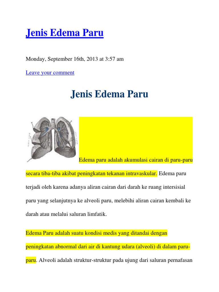 JENIS EDEMA PARU | PDF