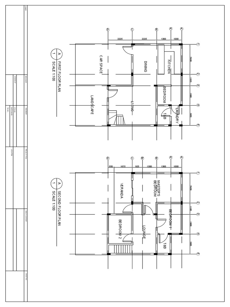 Sample Two-Storey Floor Plan (A4) | Download Free PDF | City Of ...