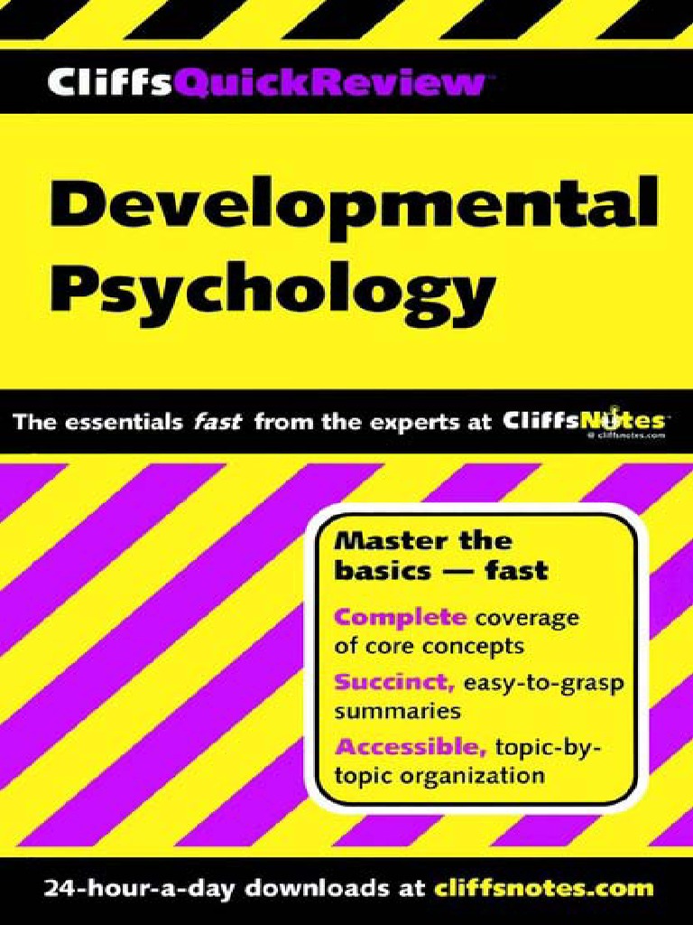 Developmental Psychology-Cliffs Quick Review (Zgourides) PDF | PDF ...