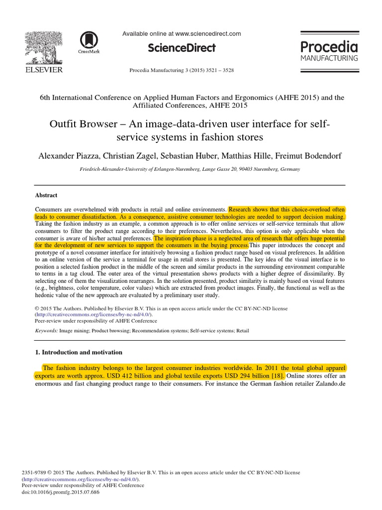 Outfit Browser - An Image-Data-Driven User Interface For Selfservice ...