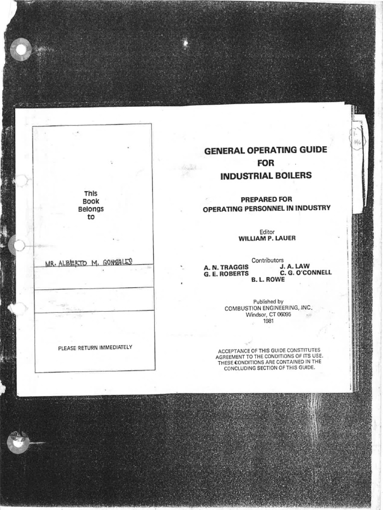 General Operating Guide For Industrial Boilers | PDF