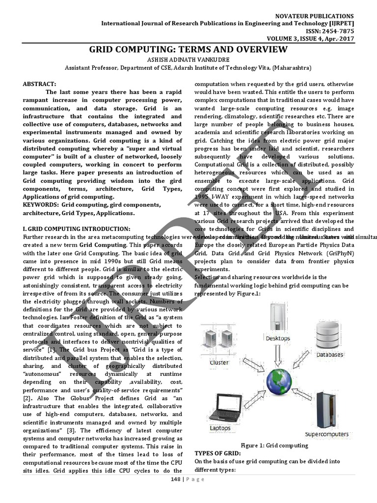 Grid Computing | PDF | Grid Computing | Computer Network
