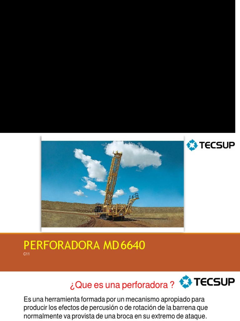 Perforadora Rotativa CAT MD 6640 | PDF | Motor diesel | Ingeniería mecánica