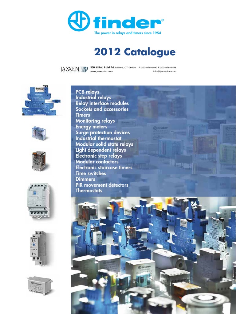 Relee Industriale Finder PDF | PDF | Relay | Switch