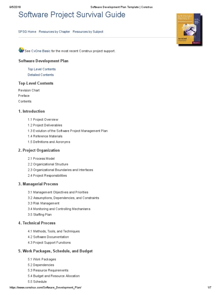 Software Development Plan Template | PDF | Software Development ...