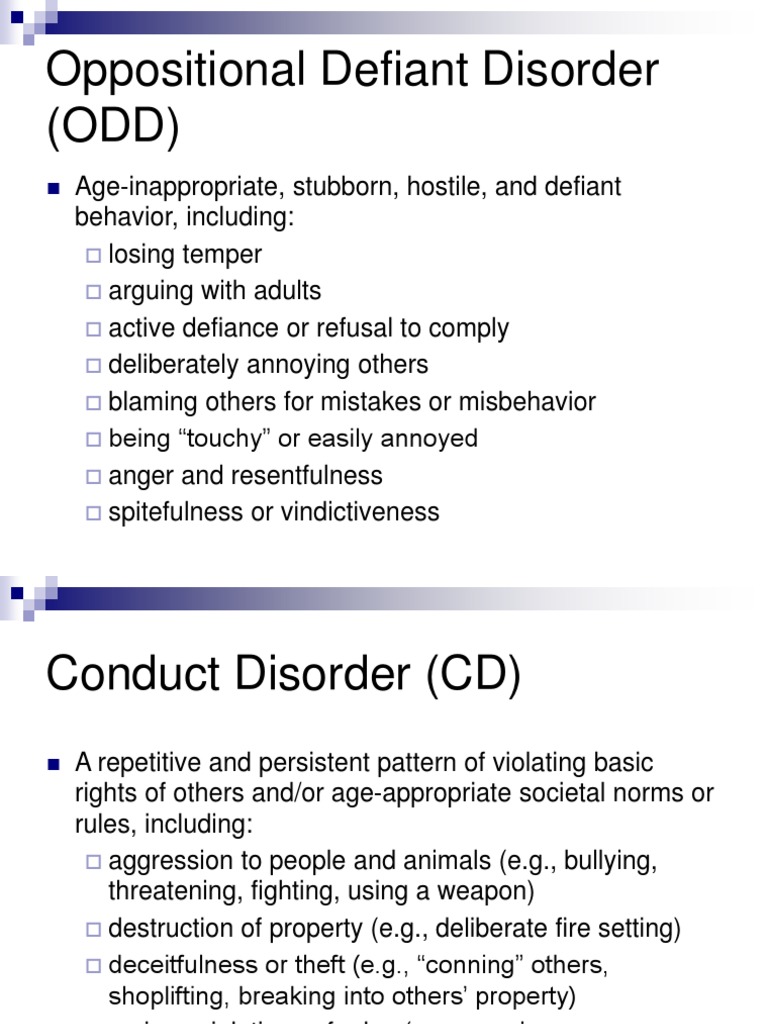 Conduct Disorder | PDF | Temperament | Mental And Behavioural Disorders