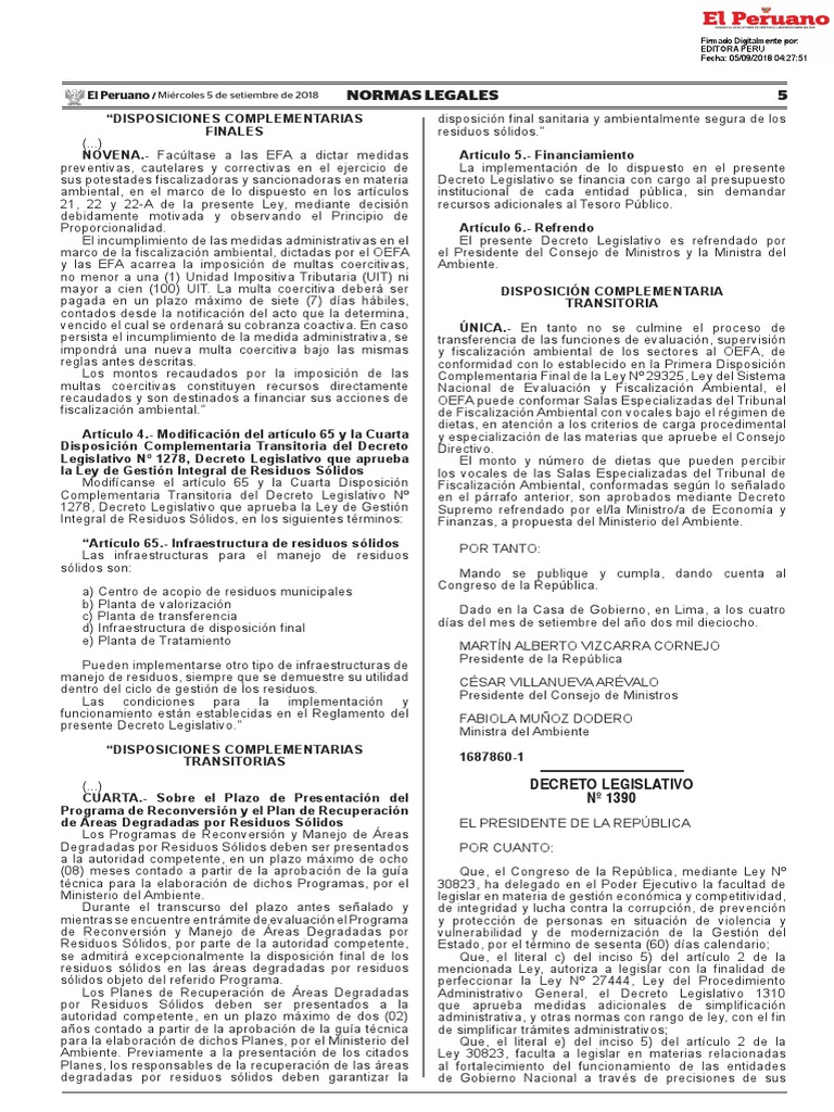 Decreto Legislativo Que Modifica La Ley #29571 Código de Protección y Defensa Del Consumidor ...