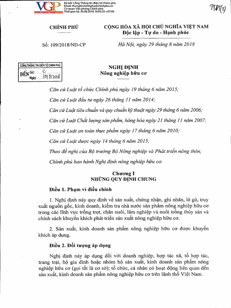 109 2018 ND-CP - Signed | PDF | Social Science