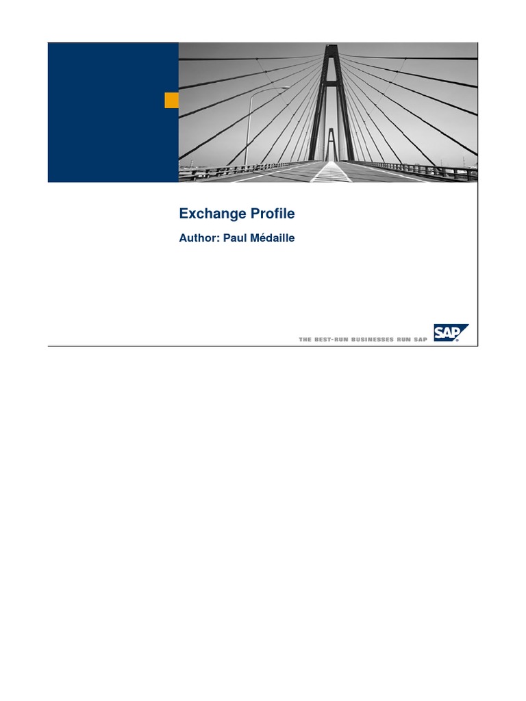 02 Exchange Profile | PDF | World Wide Web | Internet & Web