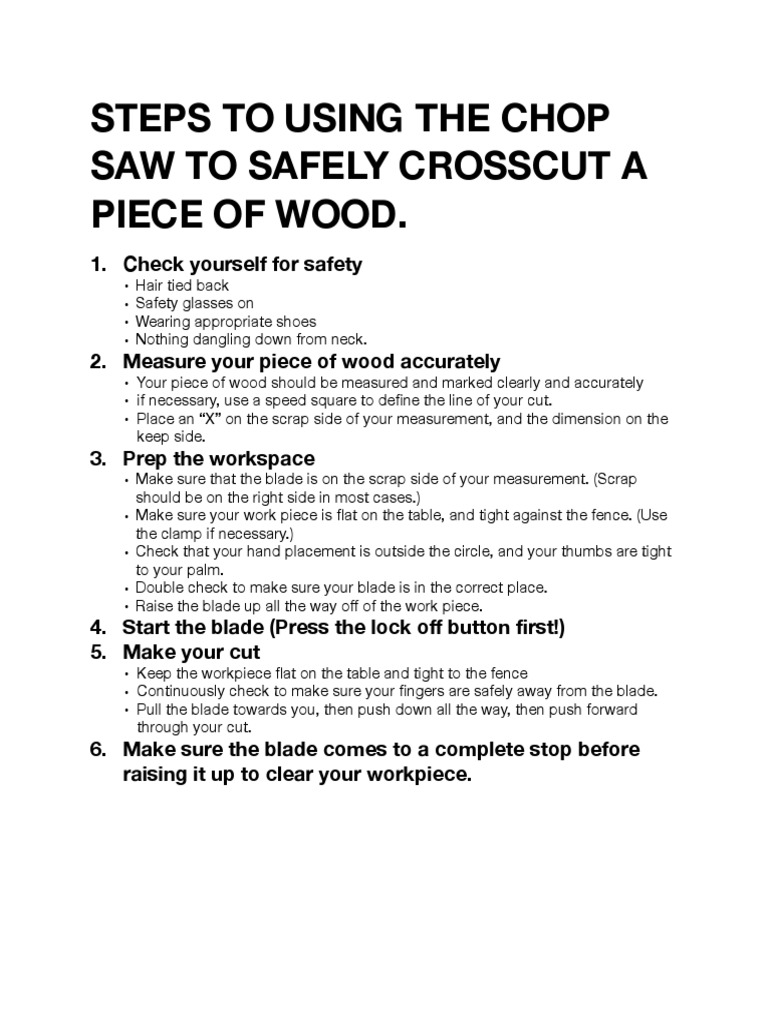 Chop Saw Guide | PDF