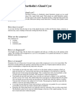 Marsupialization of Bartholin Cysts | PDF | Diseases And Disorders ...