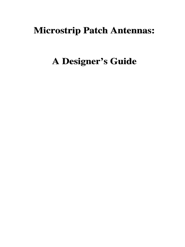 Microstrip Design | PDF | Antenna (Radio) | Microwave
