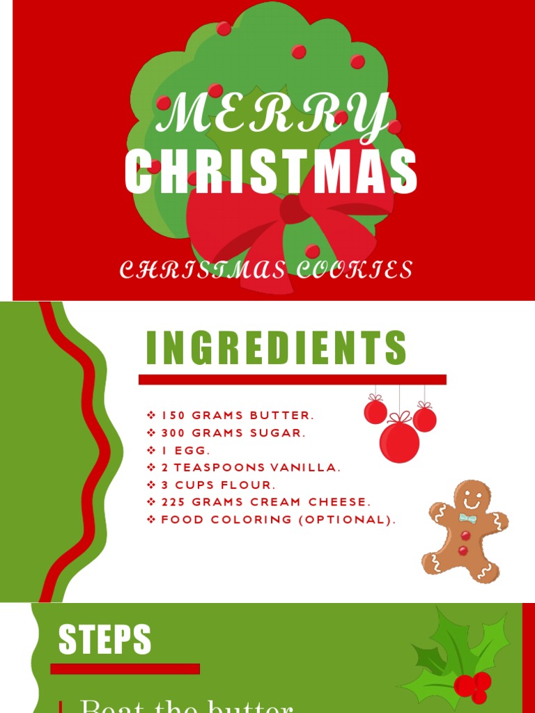 Christmas Cookie Recipe Guide | PDF