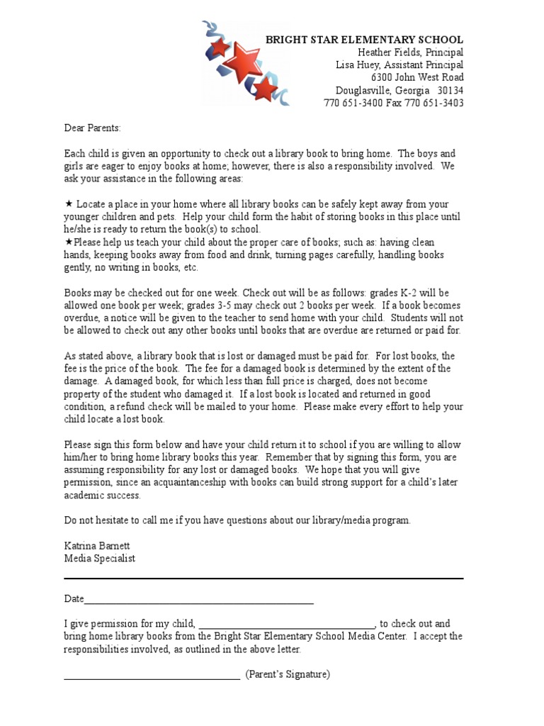 Check Out Permission Letter | PDF | Learning