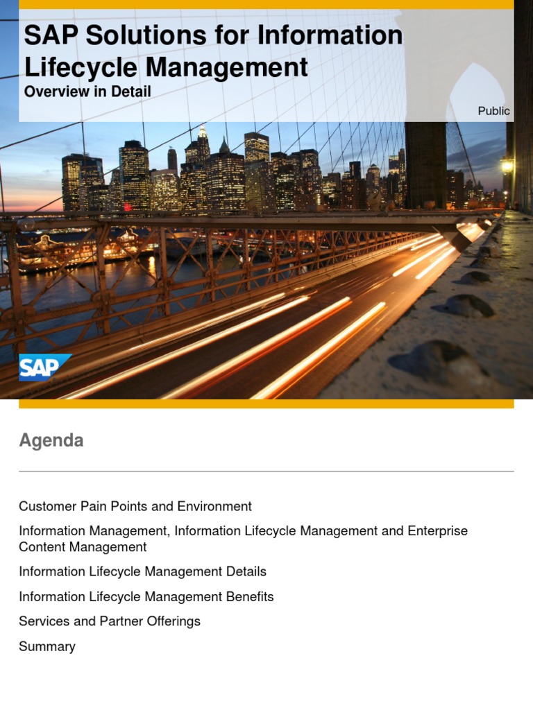SAP ILM Detailed Presentation | PDF | Sap Se | Enterprise Resource Planning