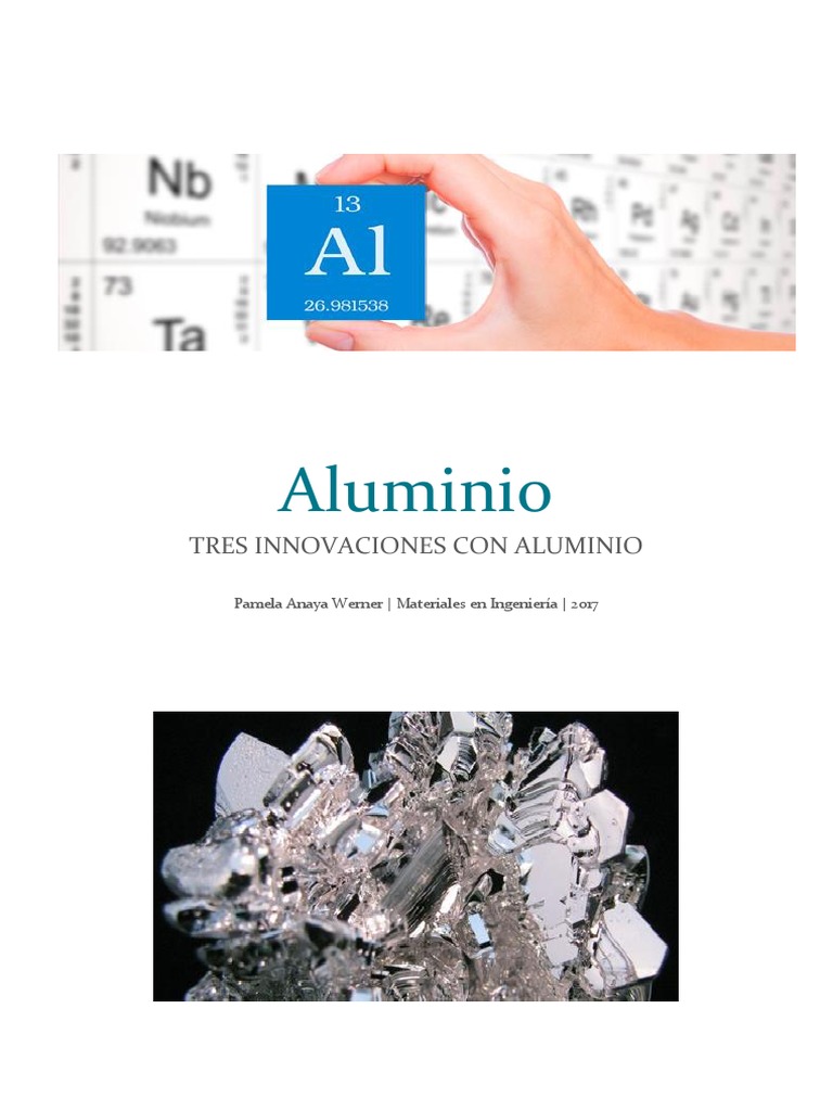 Aluminio | PDF | Materiales | Química