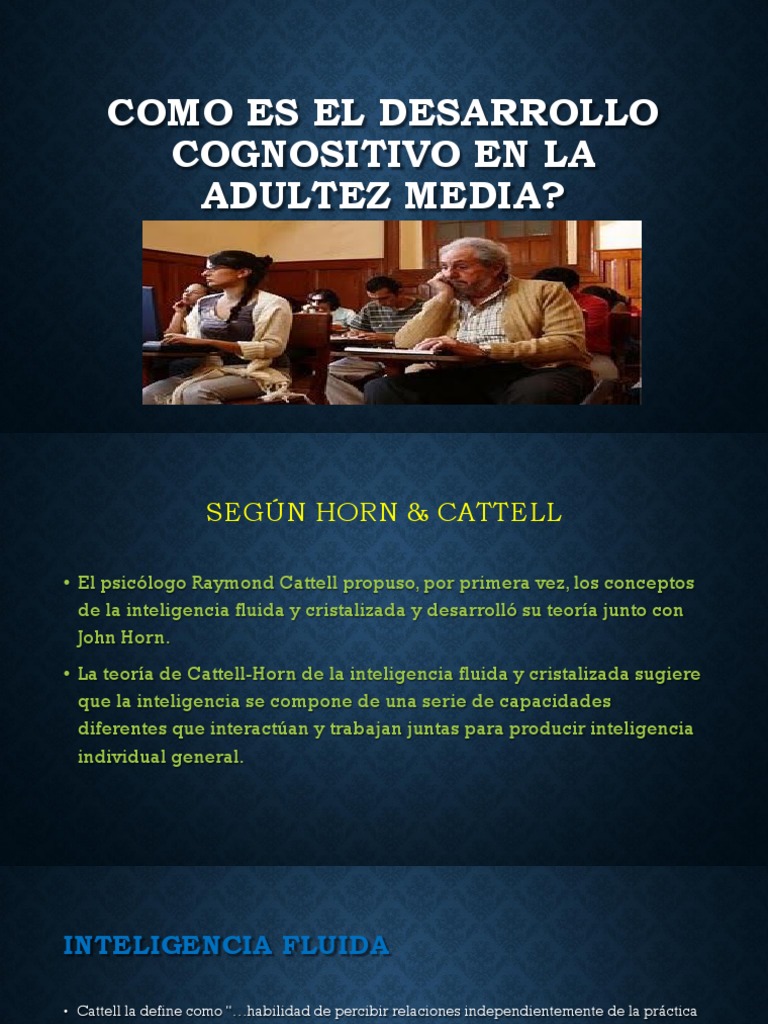 Desarrollo Cognitivo en La Adultez Media | PDF | Adultos | Desarrollo cognitivo