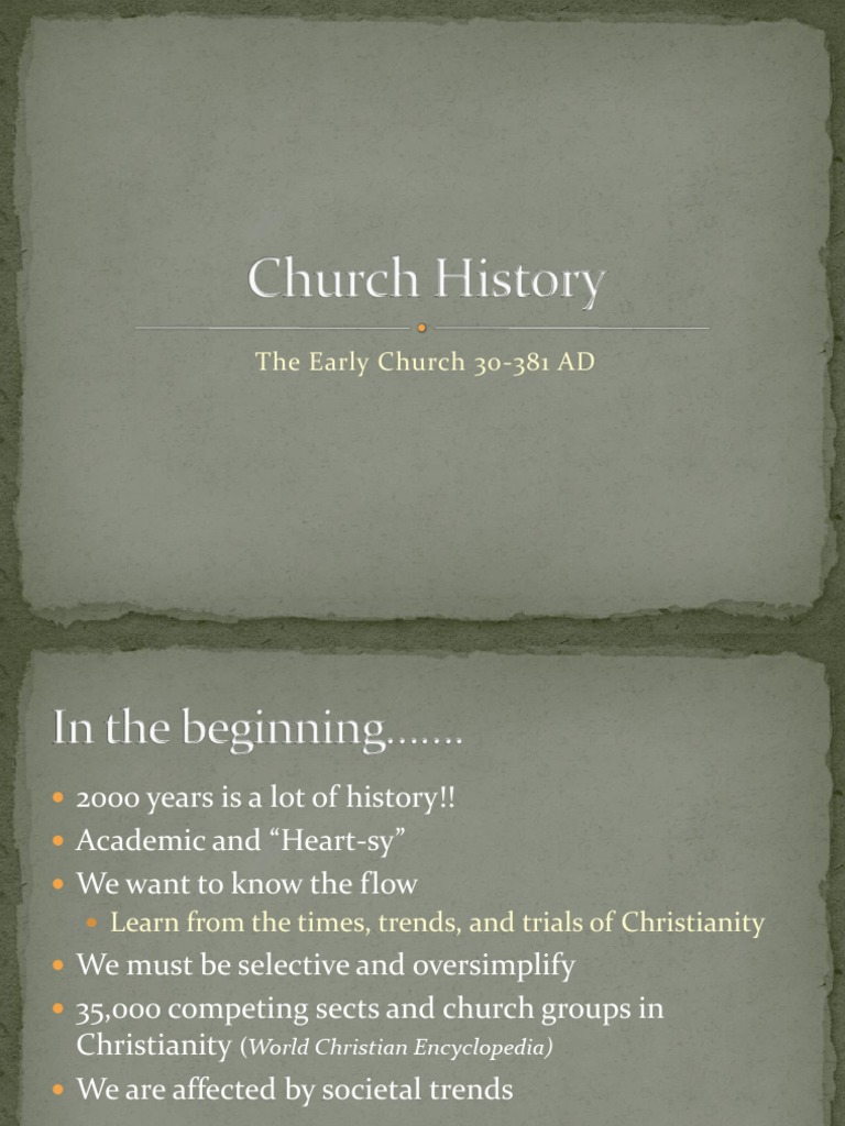 Early Church History PDF | PDF | God The Father | Nero