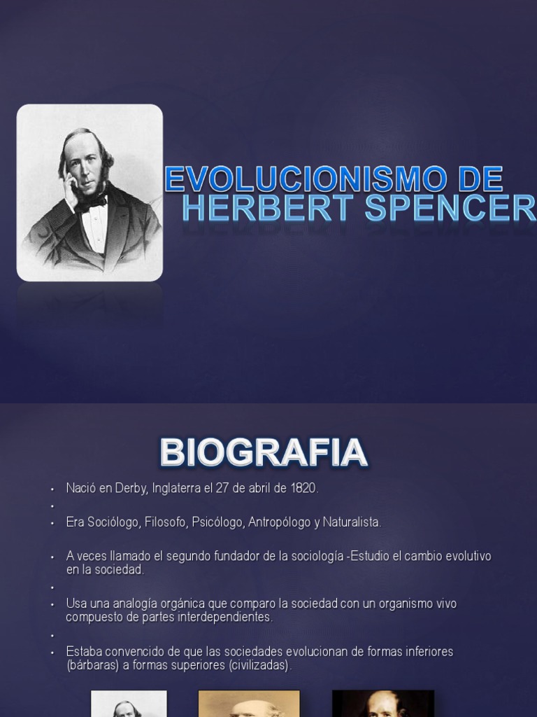 Diapositivas de Herbert Spencer | PDF