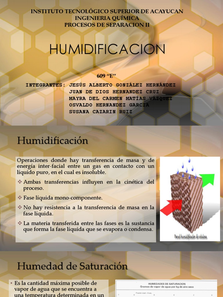 HUMIDIFICACION | PDF | Humedad | Temperatura
