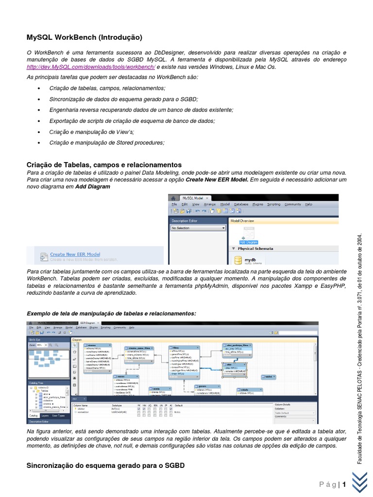 BD1 A03 Aula MySQL WorkBench | PDF | Bancos de dados | Dados