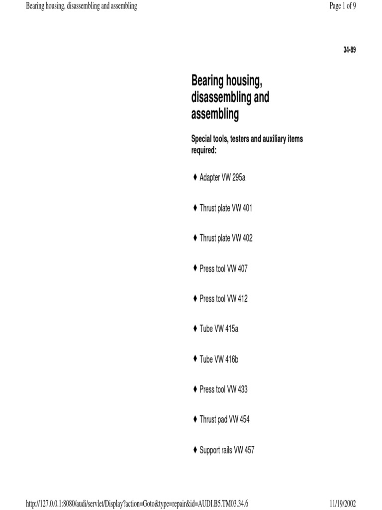 34-89 Bearing House Assembly | PDF | Bearing (Mechanical) | Mechanical ...