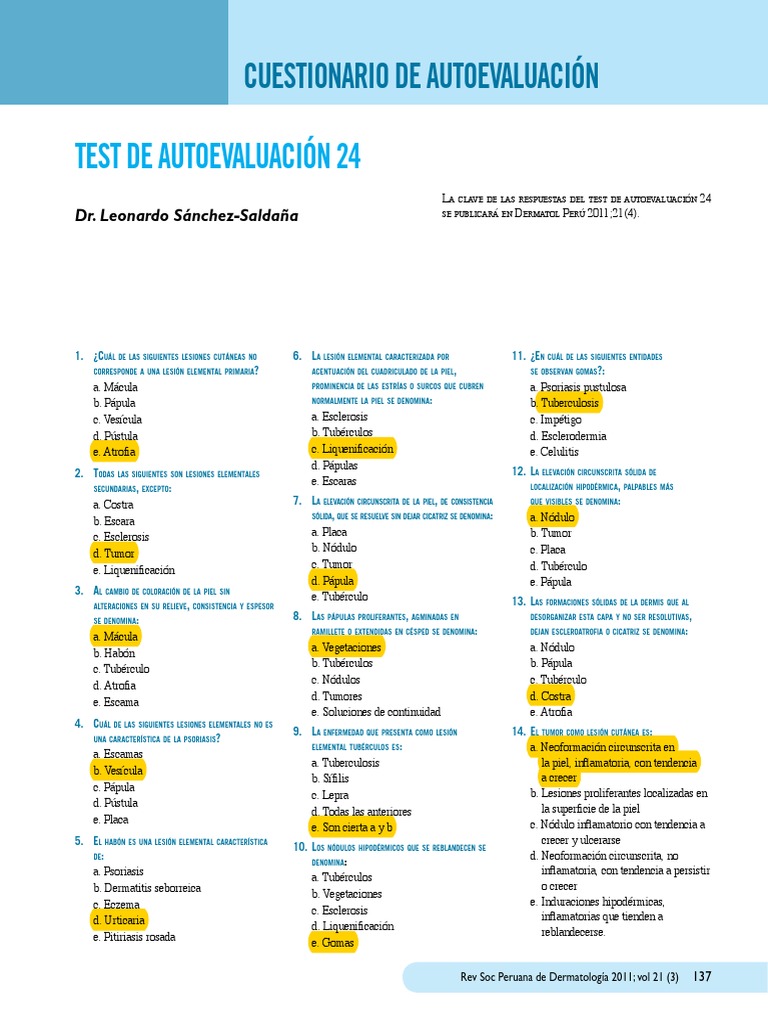 Lesiones Elementales en Dermatología | PDF | Psoriasis | Piel