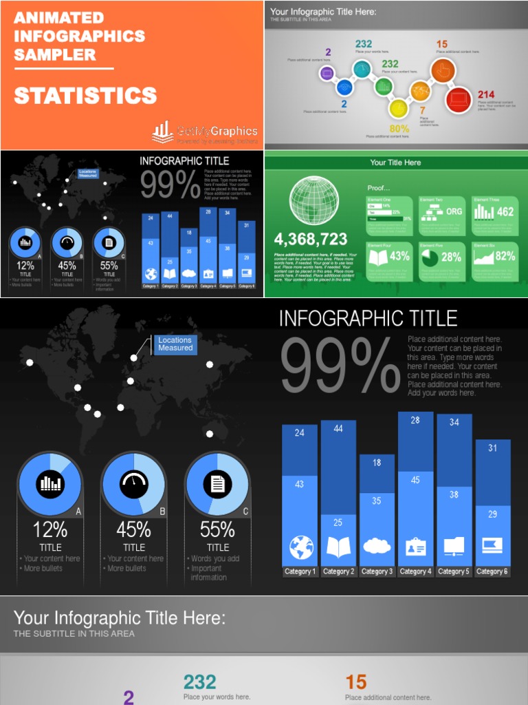 PowerPoint Infographics Sampler | PDF | Infographics | Software