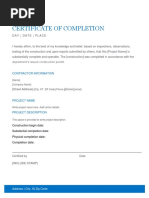 Tank Cleaning Certificate Template | PDF