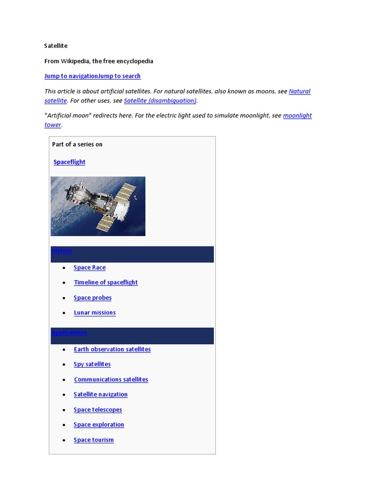 Artificial Satellites Guide | PDF | Satellite | Apsis