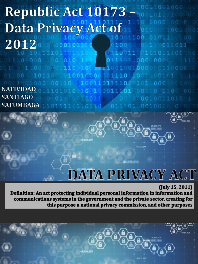 Data Privacy Act 2012 Overview | PDF | Personally Identifiable ...