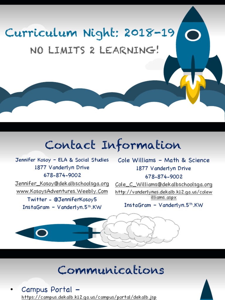 Curriculum Night Template 2018-19 (1) (Autosaved) PDF | PDF | Common ...