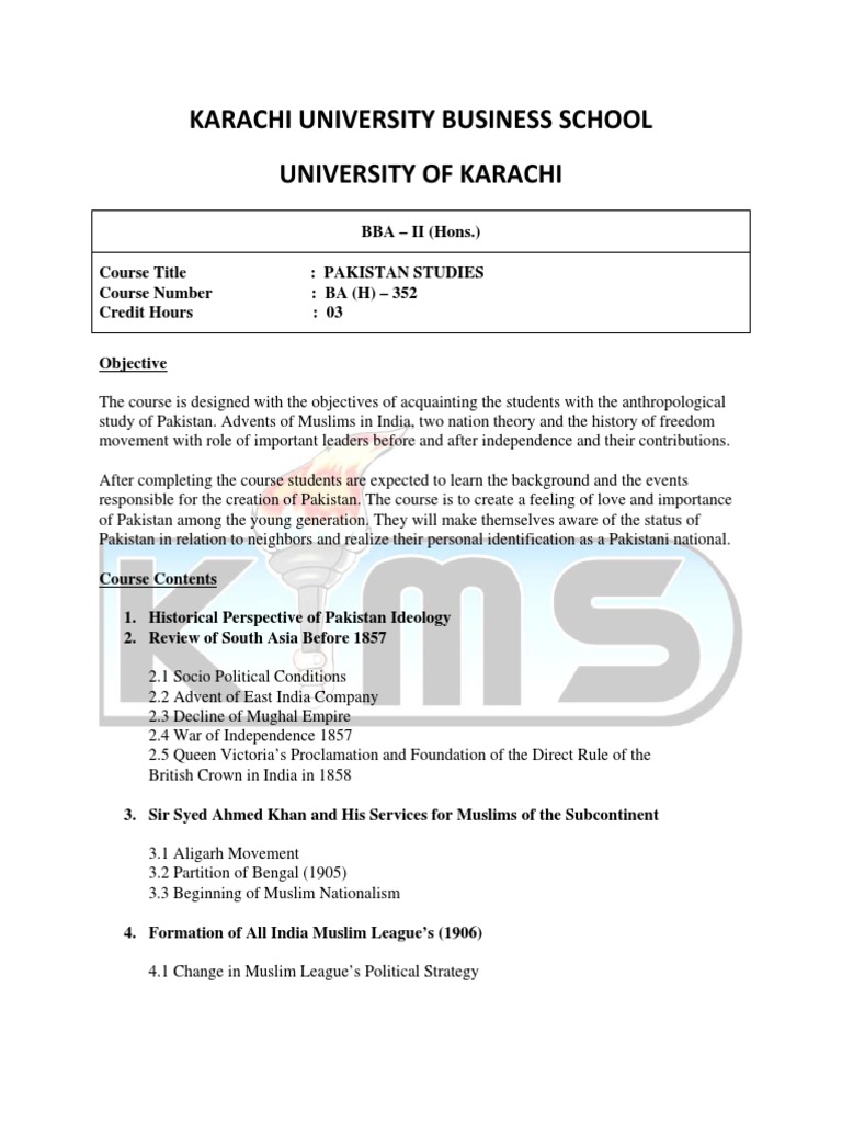 Pakistan Studies Pdf All India Muslim League Pakistan