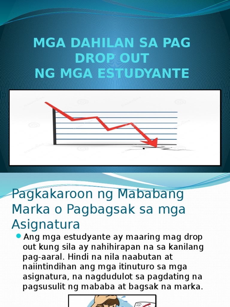 Mga Dahilan Sa Pag Drop Out | PDF