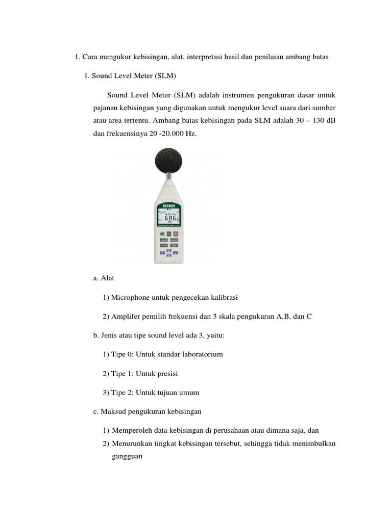 Alat Ukur Kebisingan | PDF | Teknologi & Rekayasa