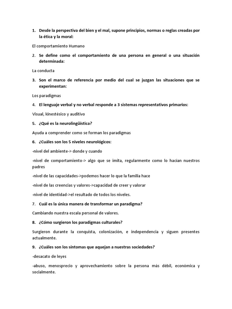 Preguntas de Ética | PDF | Moralidad | Conceptos psicologicos