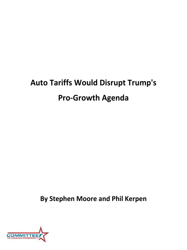 Auto Tariff Paper | PDF | Car | Tariff