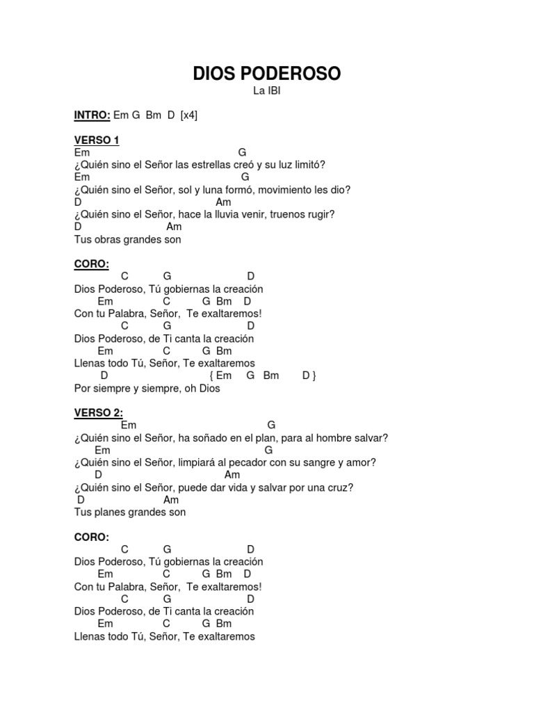 Dios Poderoso | PDF